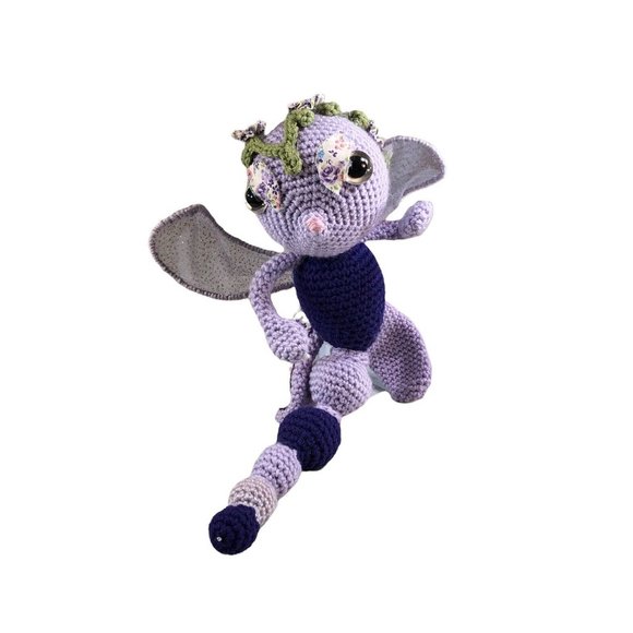 Handmade | Toys | Crochet Purple Violet 6 Firefly Dragonfly Handmade ...